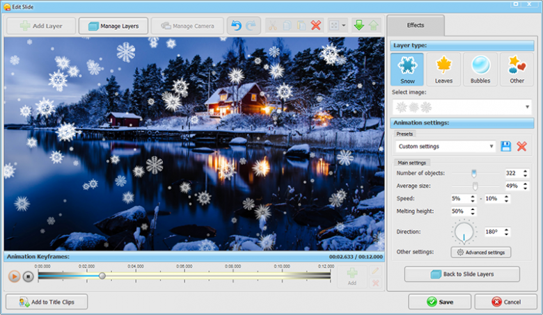 ️ Falling Snow Animation - Let It Snow in Your Slideshow!
