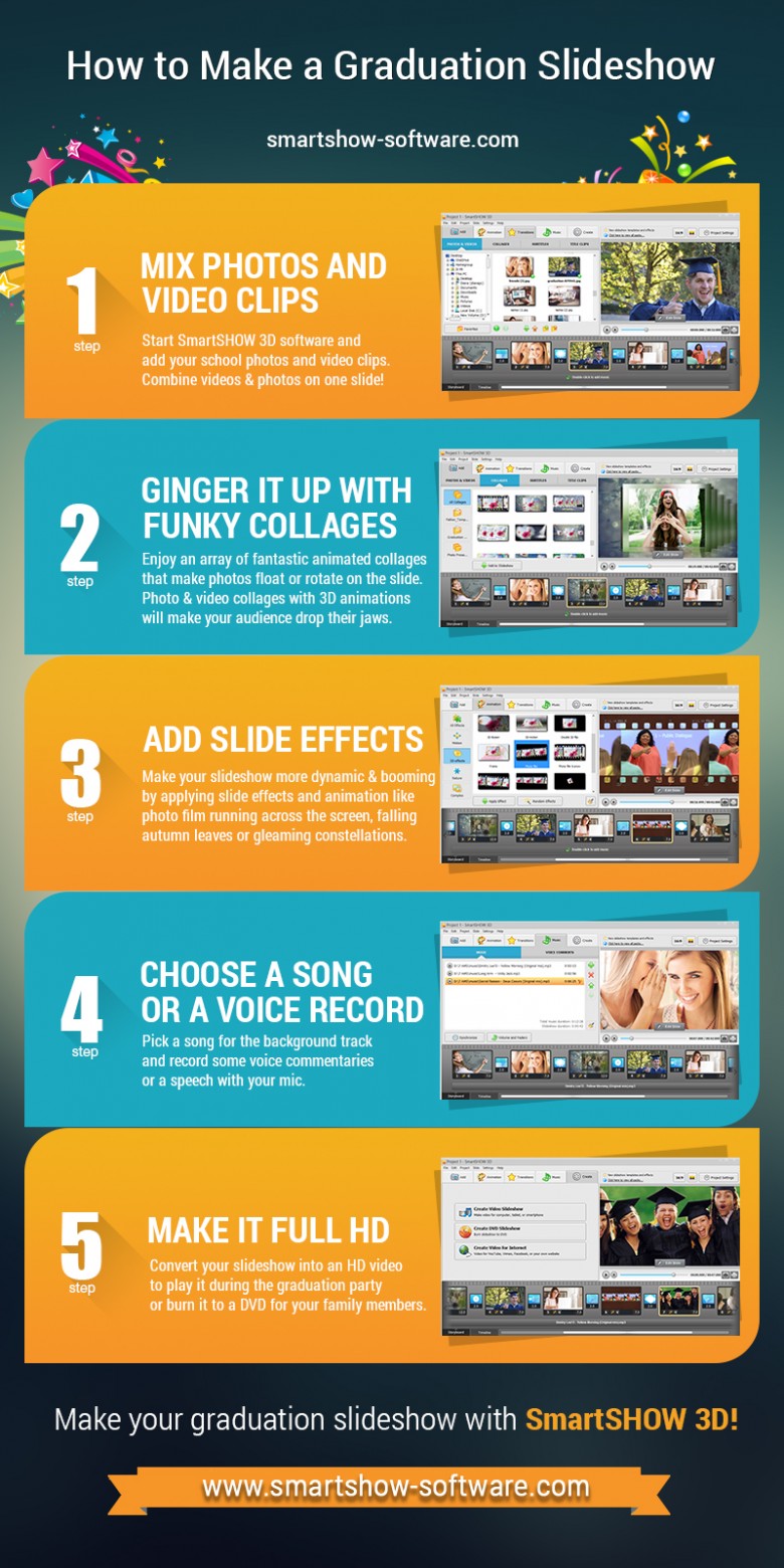🎆 How to Make a Graduation Slideshow or Video with Songs