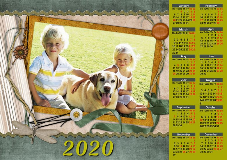 5 Personalized Photo Calendars | Calendar Examples 2020